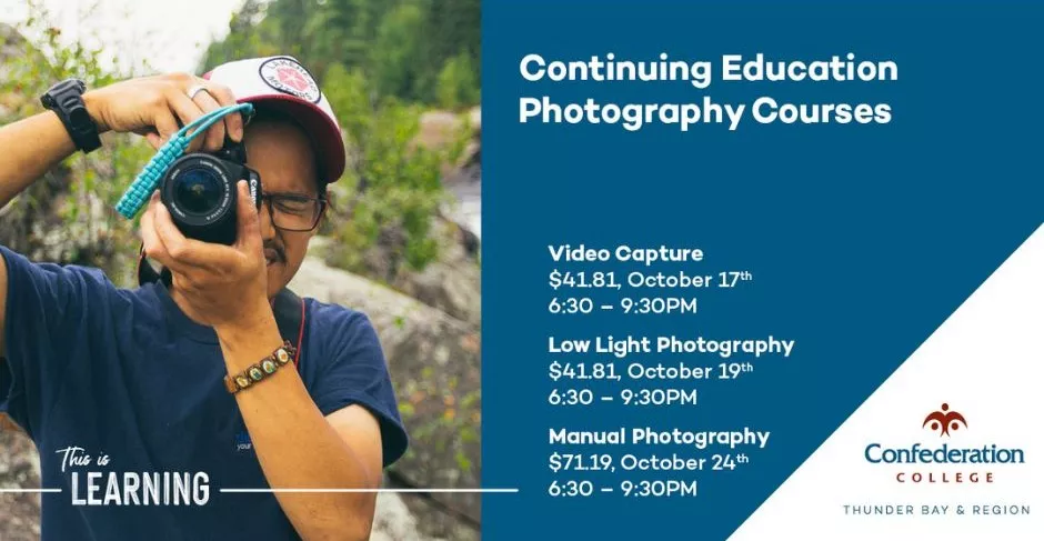 Continuing Education Photography Courses | Confederation College